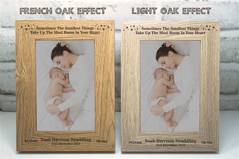 Personalised Newborn Photo Frame Gift Keepsake Engraved Birth Etsy