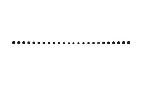 Simple Symbolic Design Of Vector Dotted Line Shape An Illustrative Icon