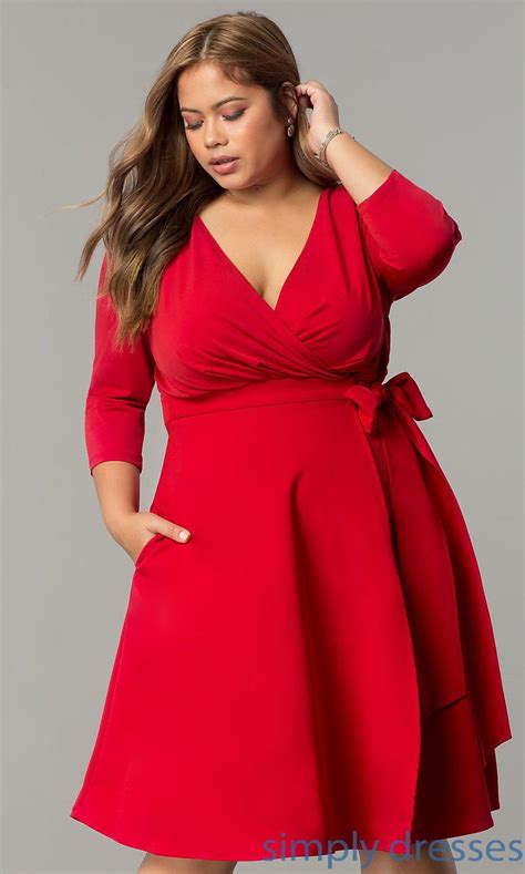Plus Size Red Dress Formal Prestastyle