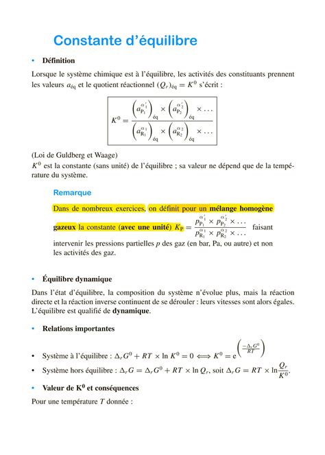 SOLUTION Equilibres Chimiques Studypool