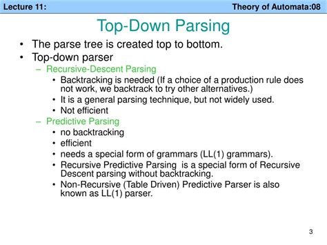 Ppt Parsing Powerpoint Presentation Free Download Id6609439