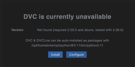 Improve DVC Setup DVC Is Unavailable Step Issue Iterative Vscode Dvc GitHub
