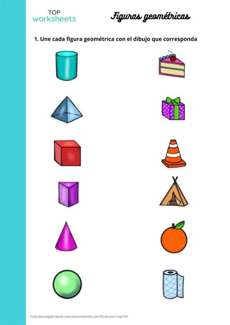 Une Cada Figura Actividades De Geometría Dinamicas Para Niños Fichas