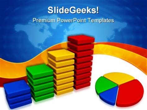 Business Graph Finance PowerPoint Template 0910