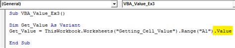 VBA Value How To Use Excel VBA Value Function