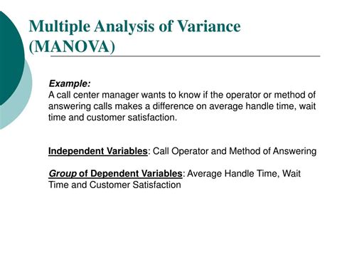 Ppt Analysis Of Variance And Multivariate Analysis Of Variance