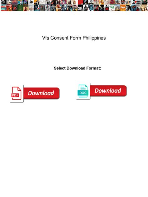 Fillable Online Vfs Consent Form Philippines Vfs Consent Form
