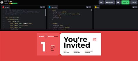 24 Css Tickets Examples Webtopic