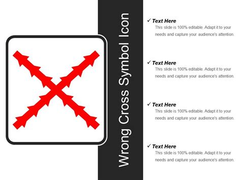 Wrong Cross Symbol Icon PowerPoint Slide Clipart Example Of Great PPT Presentations PPT