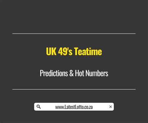 Hot And Cold Numbers UK49s Teatime Predictions For Friday 21 February