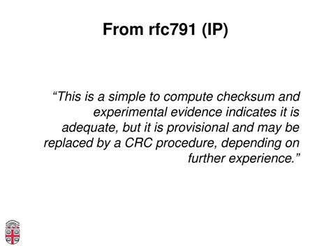 Ppt Csci 1680 Link Layer Reliability Powerpoint Presentation Free
