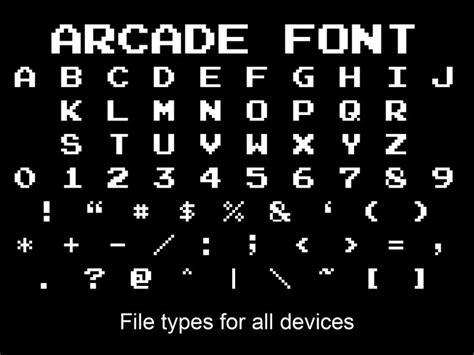Arcade Game Font Svg Ttf Otf Eps Cricut And Silhouette Word Crafting Creating Ideas Etsy