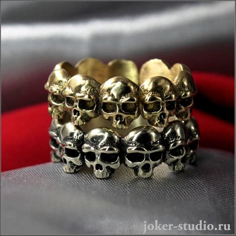 Deck With Skulls Ring Buy On