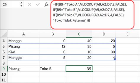 Rumus Excel If Vlookup Ruang Baca