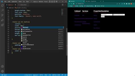 Simple Responsive Footer Tutorial Using Html And Css Only Youtube