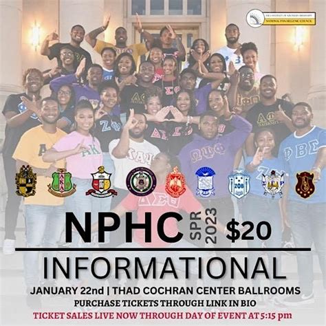 Spring 2023 Southern Miss Nphc Fraternity And Sorority Informational