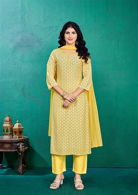 Laxmipati Kashish Floral Printed Straight Kurta Set With Trousers And Du