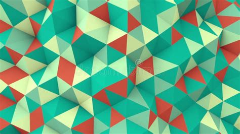 Geometric 3d Render Polygonal Surface Seamless Loop Animation Stock Video Video Of Chaotic