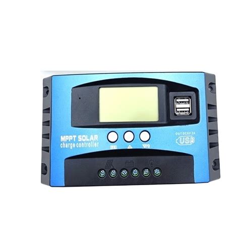 Solar Charge Controller Mppt 30a 50a 80a 100a Lcd Display 12v 24v Auto Dual Usb Solar Charge And