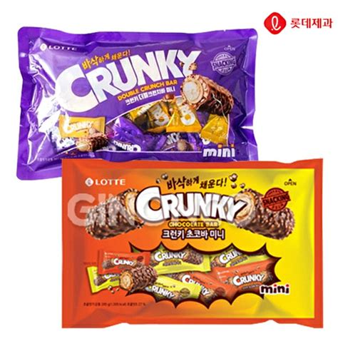 크런키초코바 미니 285g 1개 더블크런치바 미니 361g 1개 티몬