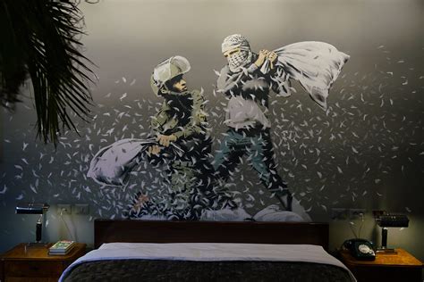 Banksy Opens Art Filled Walled Off Hotel Along West Bank Barrier