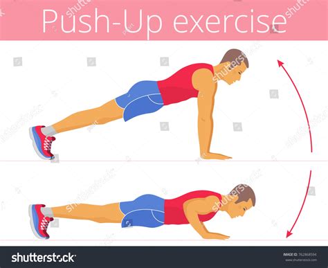 Push Ups Isolated Side View Over 270 Royalty Free Licensable Stock