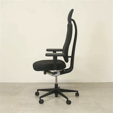 Vitra Headline Bellini Black High Back Operators Chair With Headrest