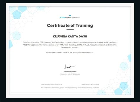 Thrilled To Share That I Have Successfully Completed My Web