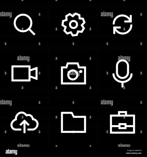 Set Of Icons For Simple Flat Style Ui Design Stock Vector Image Art Alamy