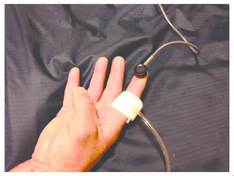 Photoplethysmography Sensor Placed On The Tip Of The Finger Using