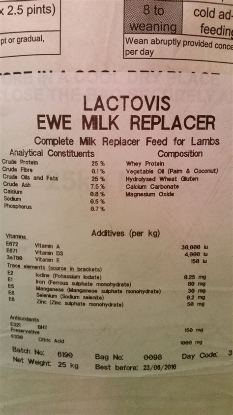 Volac Or Britmix Milk Made 2000 Lamb Feeder Page 2 The Farming Forum