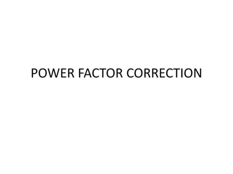 Automatic Power Factor Correction Using Microcontroller 8051 Ppt