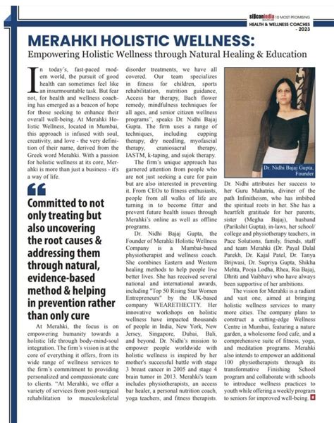 Press And Media Merahki Holistic Wellness