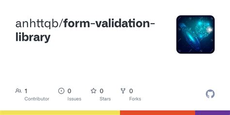 Github Anhttqbform Validation Library