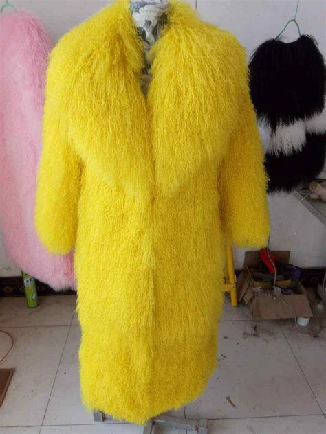 Womens Real Mongolian Lamb Sheep Coat Curly Long Fur Jacket Winter Warm