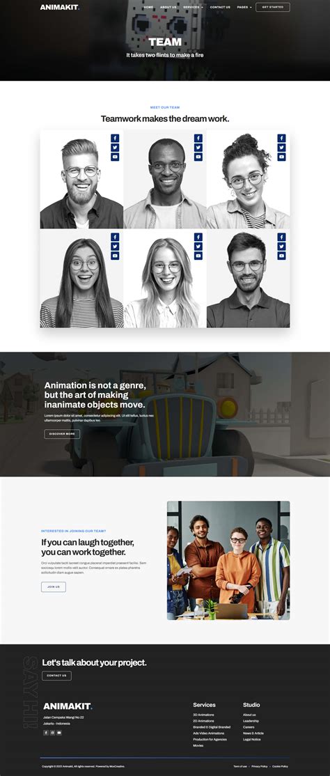 Animakit Animation Studio Elementor Pro Template Kit By Moxcreative
