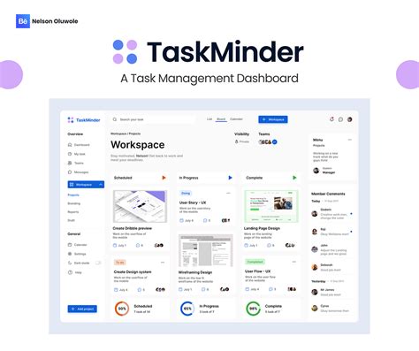 DASHBOARD DESIGN TASK MANAGEMENT On Behance