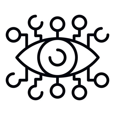 Hacker Network Icon Outline Style 15552527 Vector Art At Vecteezy