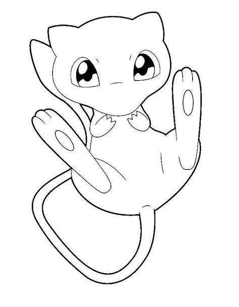 Mew Coloring Pages Free Printable Pdf