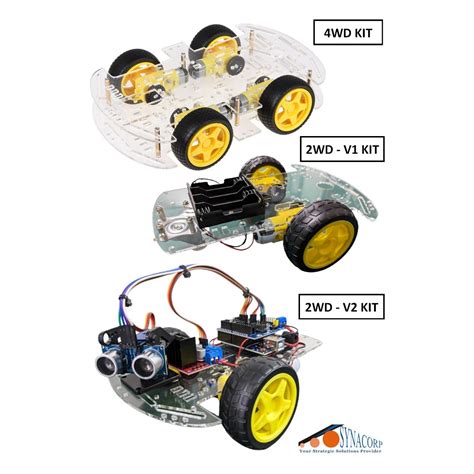 Wd Wd Smart Robotics Robot Car Chassis Kit Set V V For Arduino