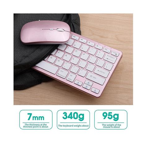 Wireless Bluetooth Keyboard Mouse Three Mode Keyboard Rechargeable Keyboard Mouse Support Tablet