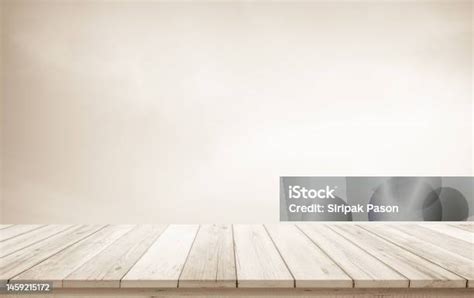 나무 테라스는 흐릿하고 크리스마스 배경 개념입니다 나무 흰색 테이블 상단 관점은 제품 디스플레이 몽타주를 위한 빛과 산 흐림