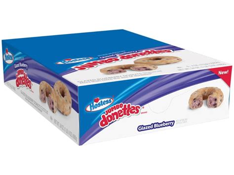 Hostess Glazed Blueberry Jumbo Donuts 4oz 6count Pack Of 6