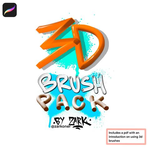 3D Brush Pack For Procreate LIBRIUM