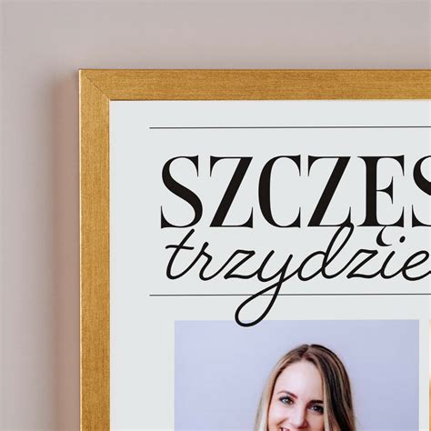 Szczęśliwa trzydziestolatka Kolaż ze zdjęć MyGiftDna pl