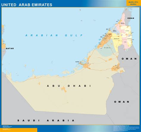 Vous Cherchez Carte Émirats Arabes Unis Murale Ou Le Plan Émirats
