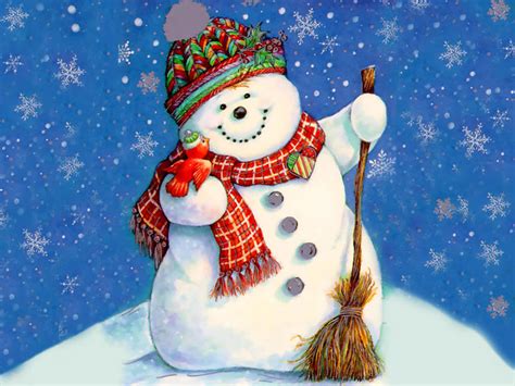 Wallpaper Christmas Snowman Wallpapers