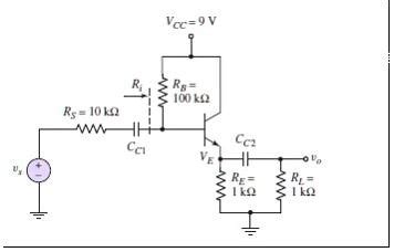 Solved For The Following Circuit Consider Ibq A Vcc V