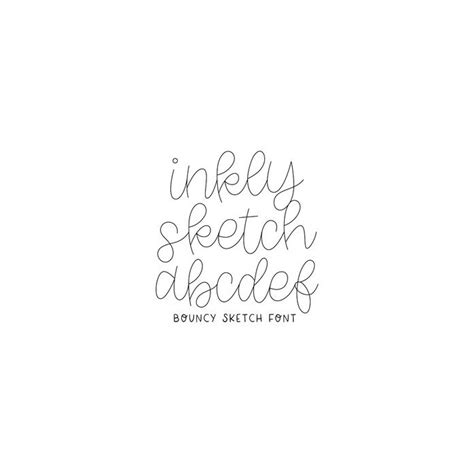 Bfc Inkly Sketch Bouncy Script Cursive Sketch Font Bfc Inkly Sketch Bouncy Script Cursive Sketch Font