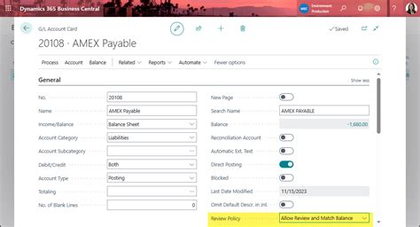 How I Use The New Gl Account Review Functionality In Dynamics 365